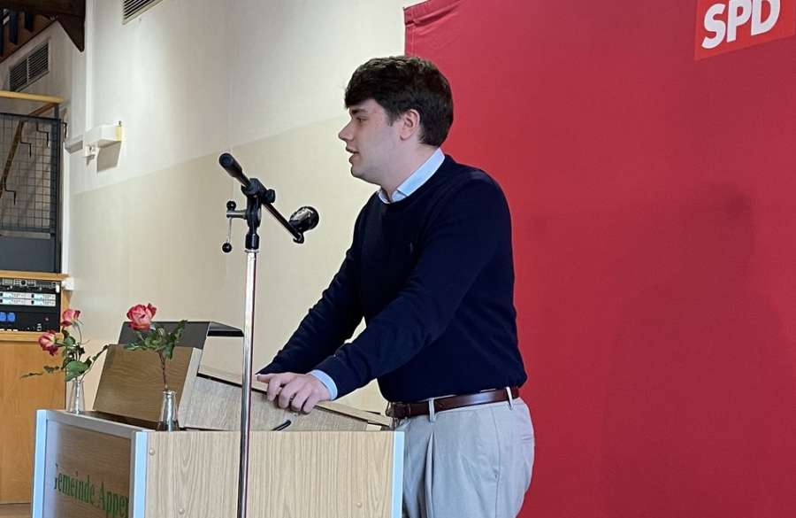 Juso-Kreisvorsitzender Max Hemming ist Mitglied im Juso-Landesvorstand ...